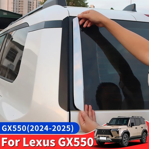 For Lexus GX550 GX 550h Rear Window Chrome Decorative Sequins ...
