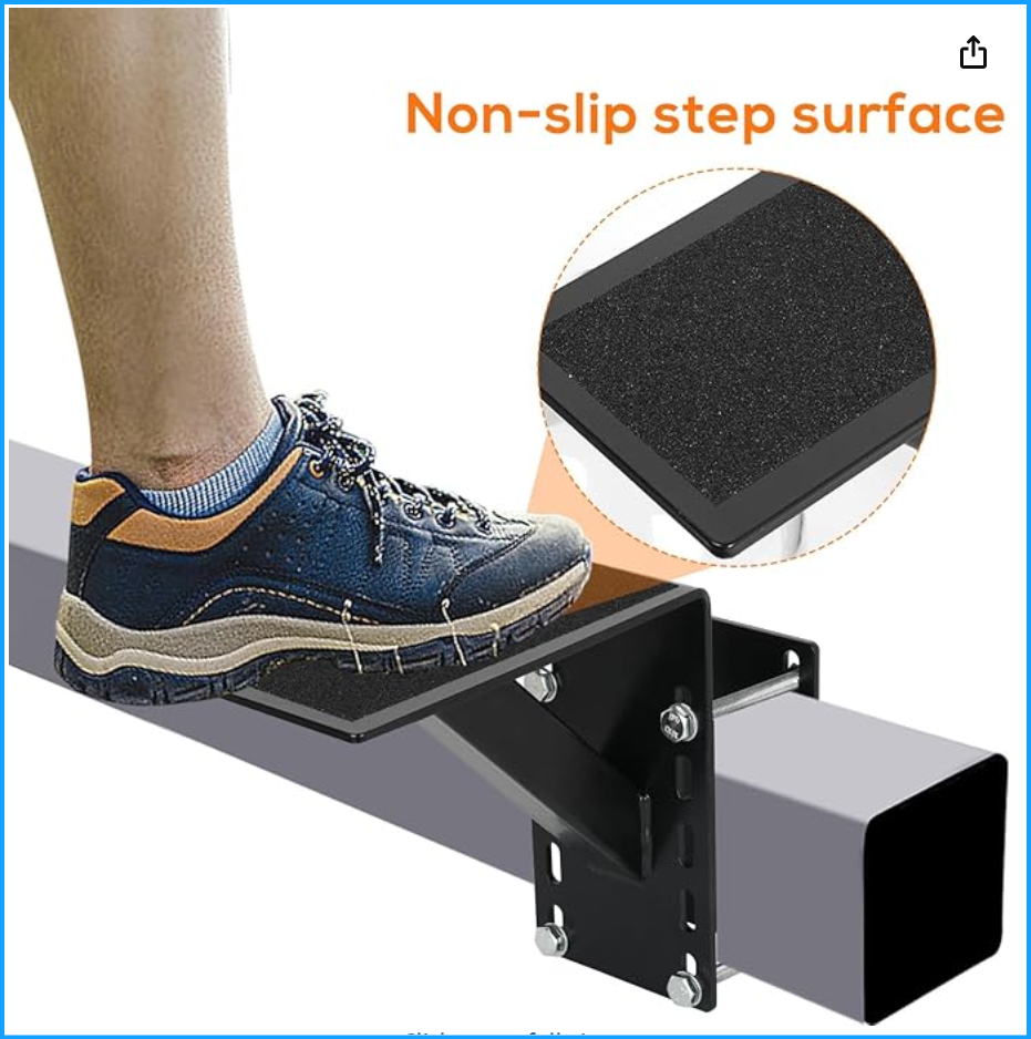 New - Frame Mounted Trailer Step, Boat Trailer Step, Supports 300 lbs ...