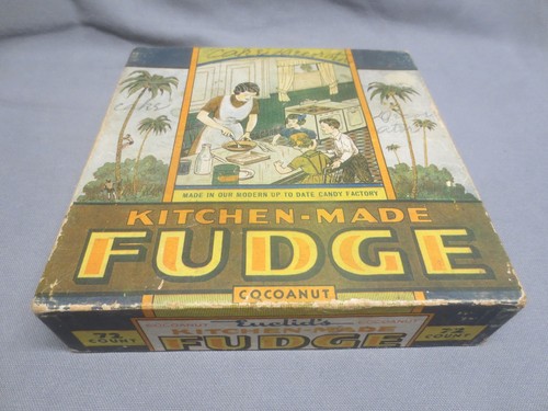 vtg Euclid's Kitchen-Made Fudge w/Cocoanut Candy Store Display ...