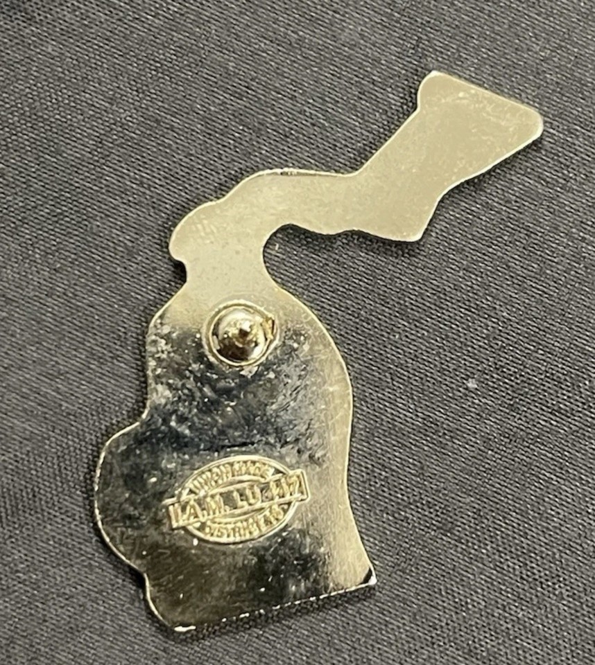 IBEW Local 252 Pin Ann Arbor Michigan RED State Shape We Power Up ...