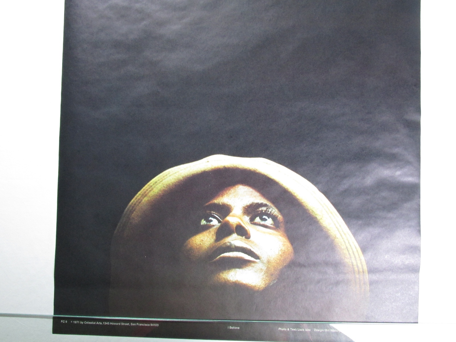 Vintage 1971 I BELIEVE Civil Equal Rights Poster Jack Izzo Celestial ...