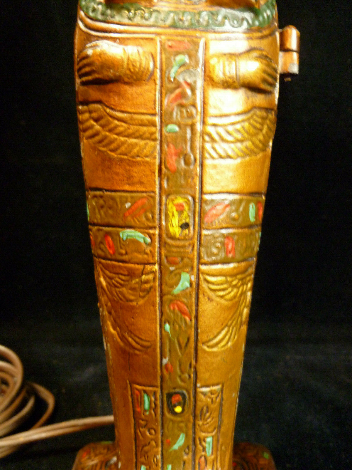 RARE SIGNED LOUIS V. ARONSON EGYPTIAN REVIVAL EROTIC MUMMY LAMP - CIRCA ...