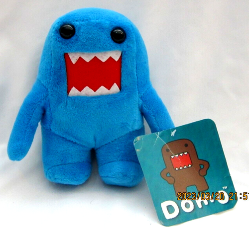 Licensed Japanese Domo-Kun 6" Soft Blue Plush Doll-Brand New with Tags ...
