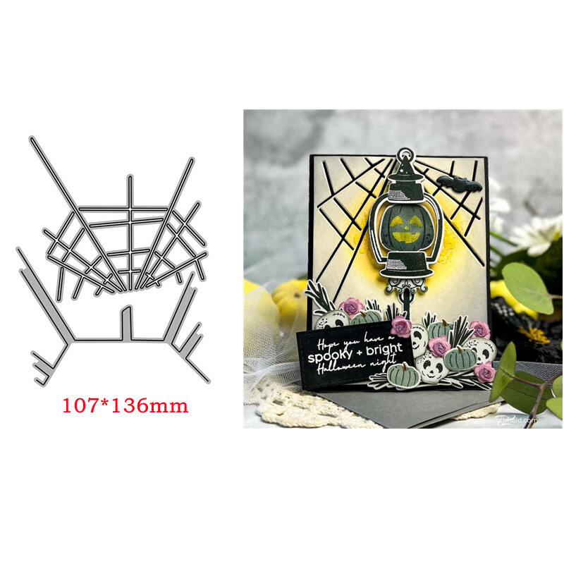 Fall Halloween Frame Metal Cutting Dies Embossing Card Stencils Diy ...