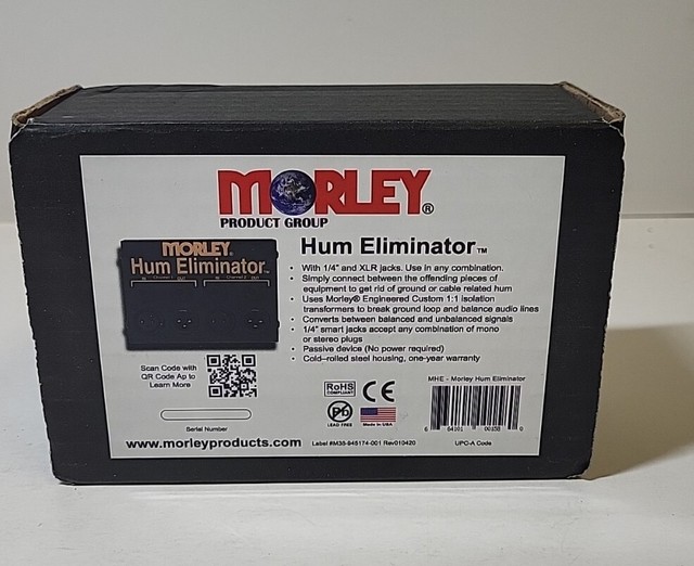 Morley MHE 2-channel Stereo Hum Eliminator for sale online | eBay