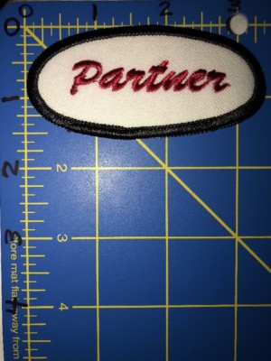 Partner Name Tag Patch Badge in Crime Tattoo Oval Shirt Uniform | eBay