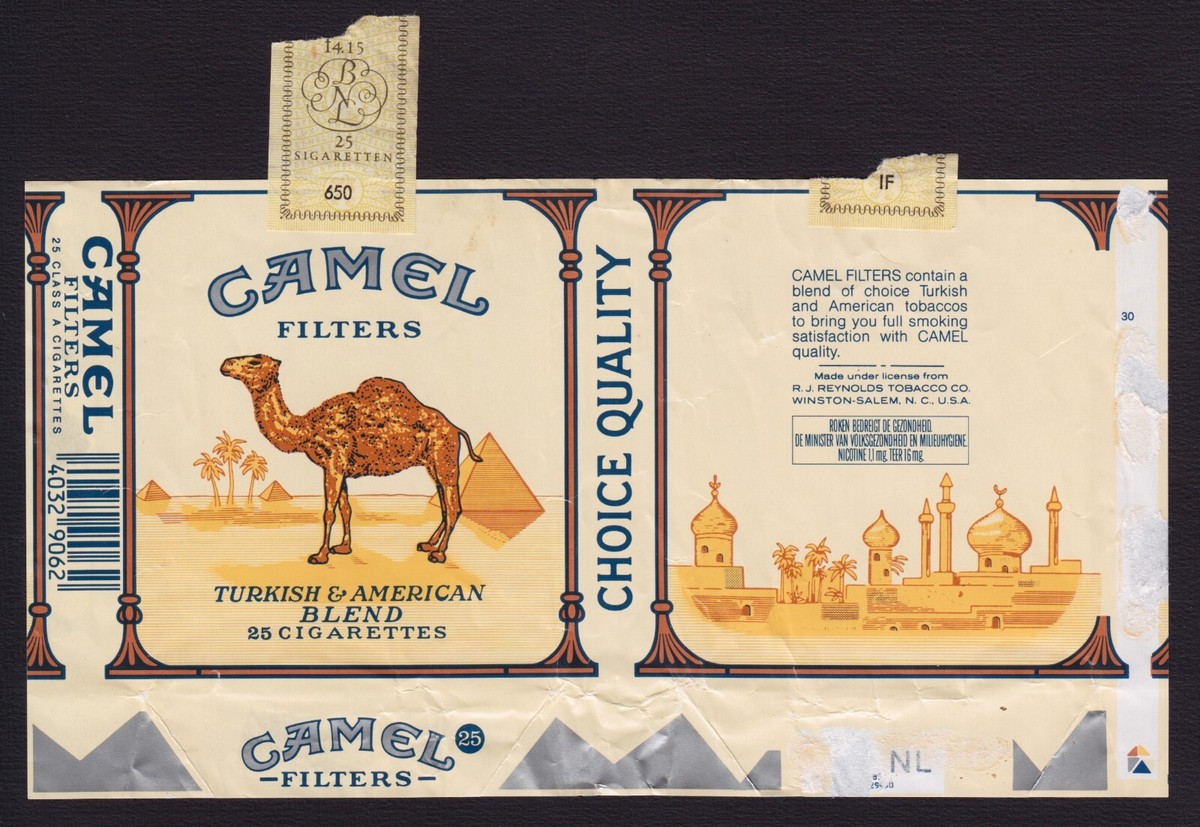 Camel Cigarette Label