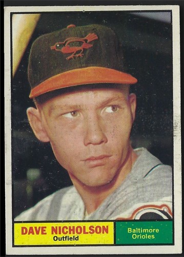 1961 Topps Dave Nicholson RC Baltimore Orioles #182 | eBay