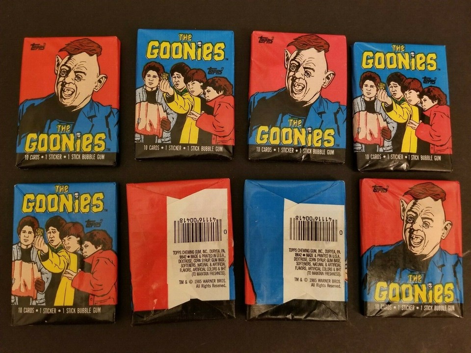 Topps 1985 The Goonies Trading Cards Wax Full Box Unopened 36 Wax Packs ...