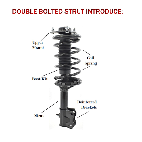 Front Rear Complete Struts Shocks Set 4X FCS Fits For 2014-2019 Ford ...