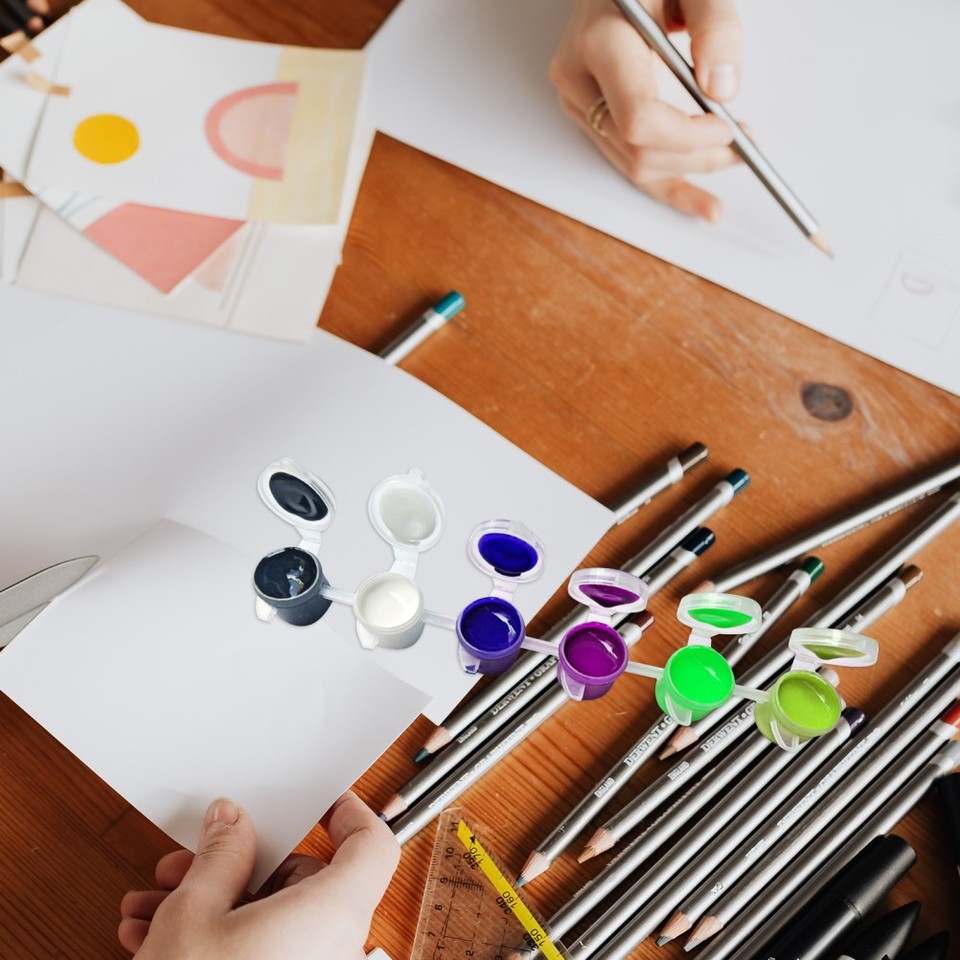 2 PCS Paint Storage Container Mixing Cups Small Containers Strips Mini ...