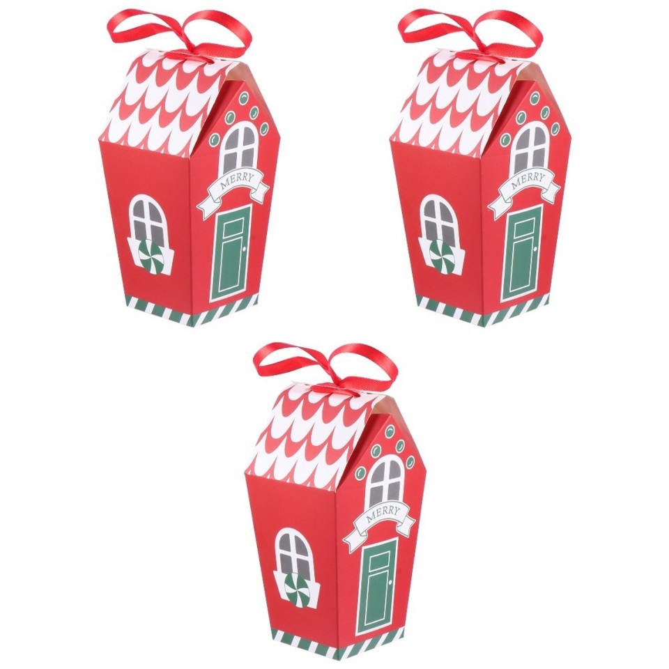 30 pcs Paper Christmas Gift Bag Kraft Paper Gift Box Creative Hand ...