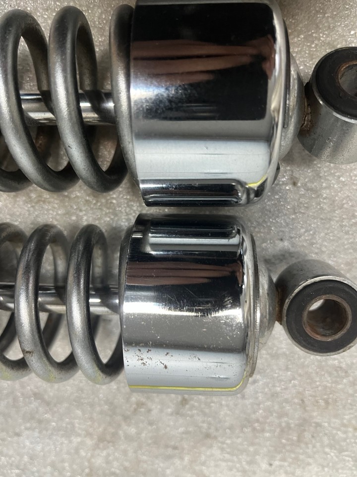 12.5" iron head sportster rear shock set Showa 1/2" mount stud | eBay