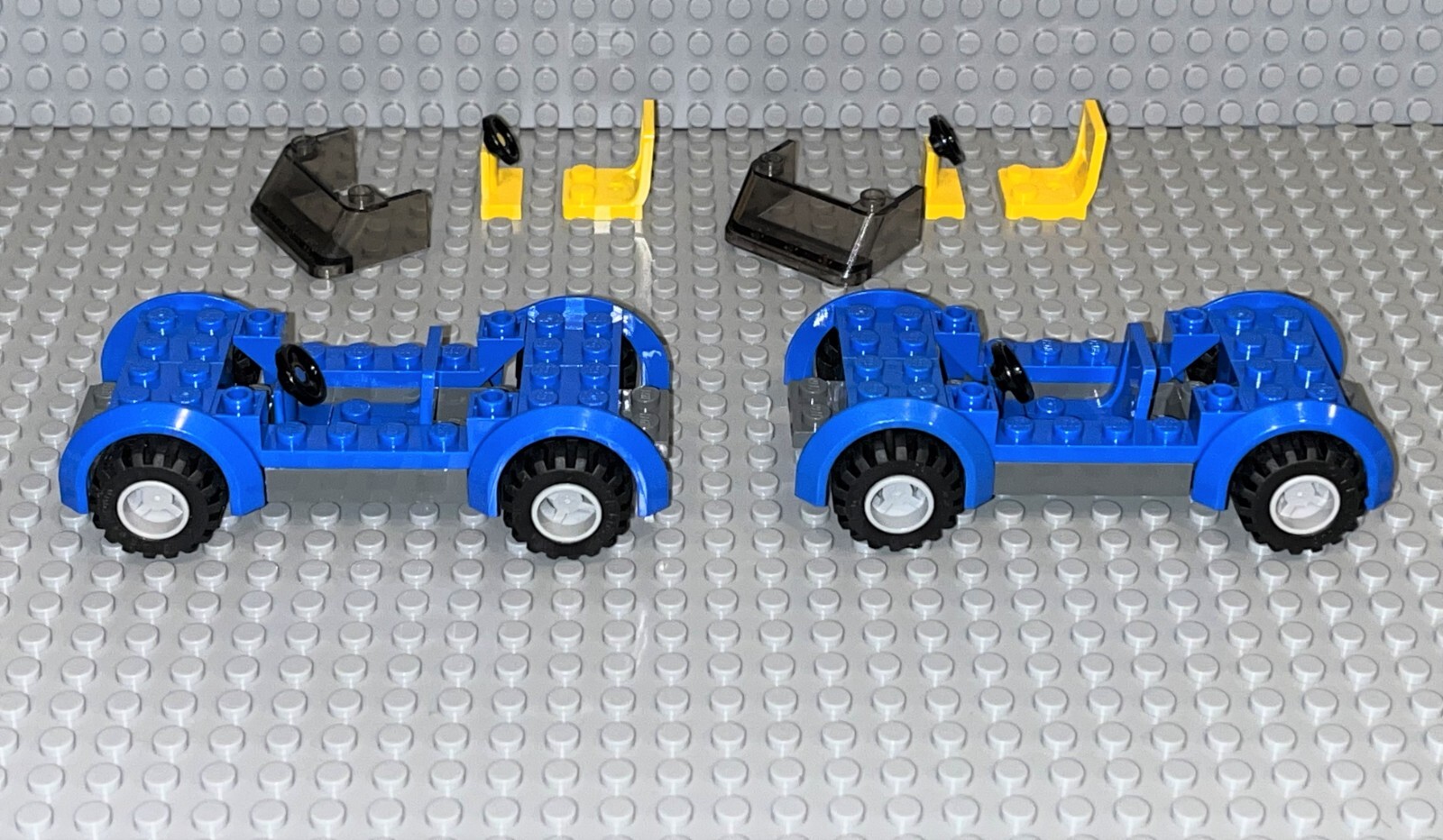 Lego Car Frames for Minifigures: Frames + Wheels + Tires + Fenders ...