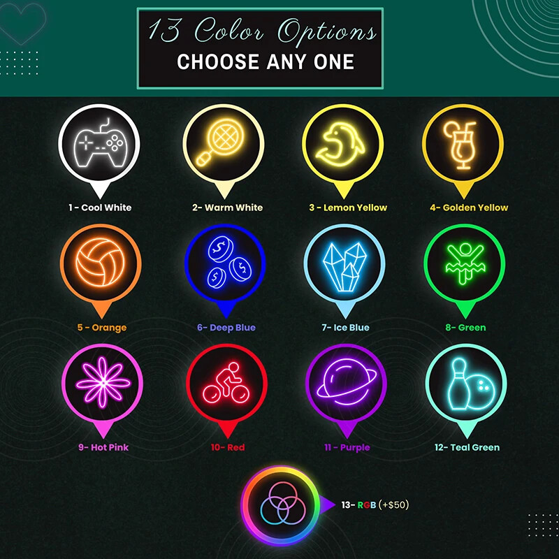 Custom Neon Signs Violent Monopoly Gun Led Neon Wall Art Led Neon Light ...