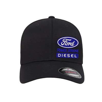 Ford Power Stroke Diesel Logo Embroidered Flexfit Fitted Ball Cap | eBay
