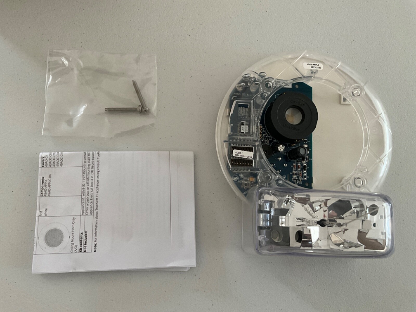 Simplex TrueAlert 49AV-APPLC Strobe Speaker Mount | eBay