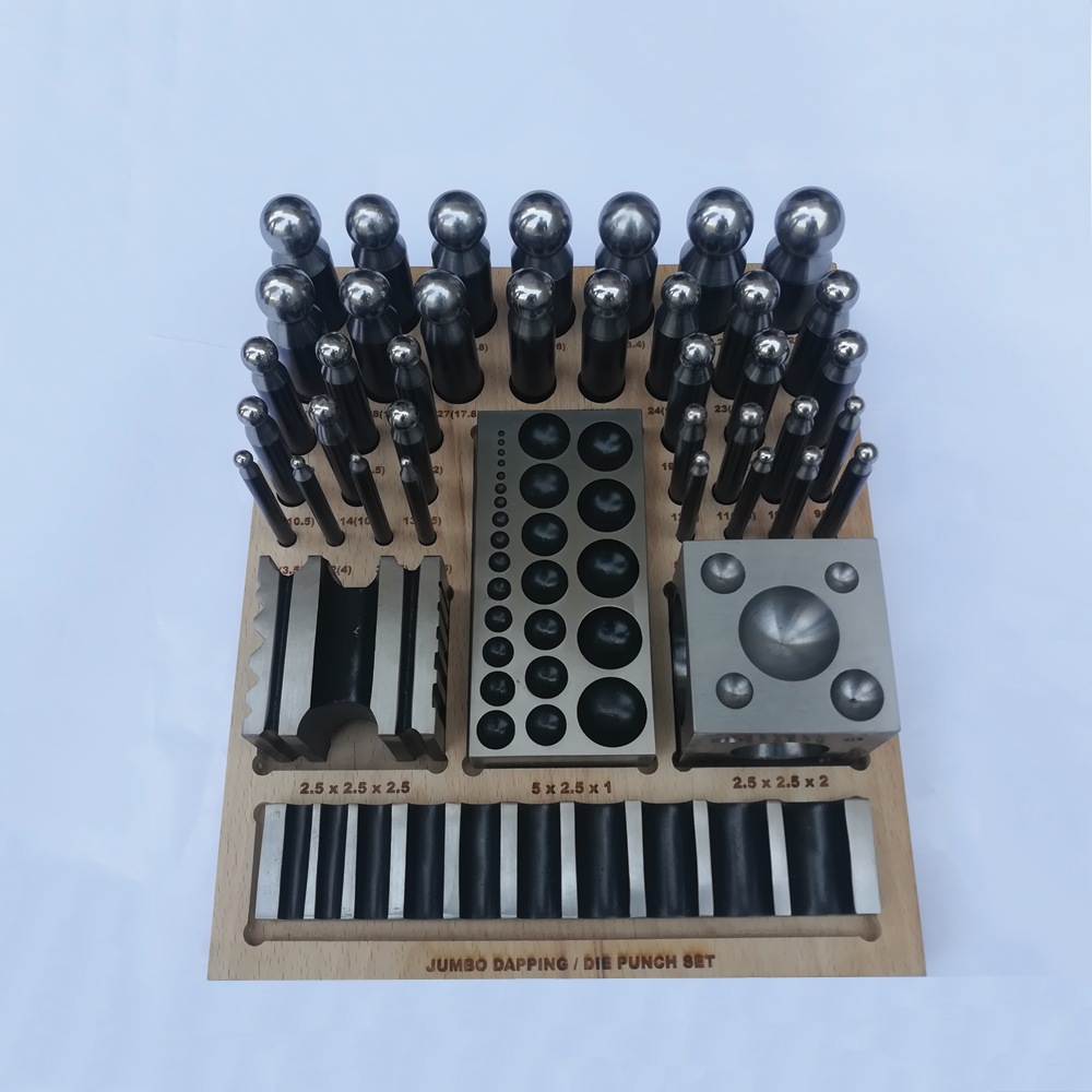 41Pcs Dapping Doming Punch&Block Set Metal Forming Kit Jewelry Making ...