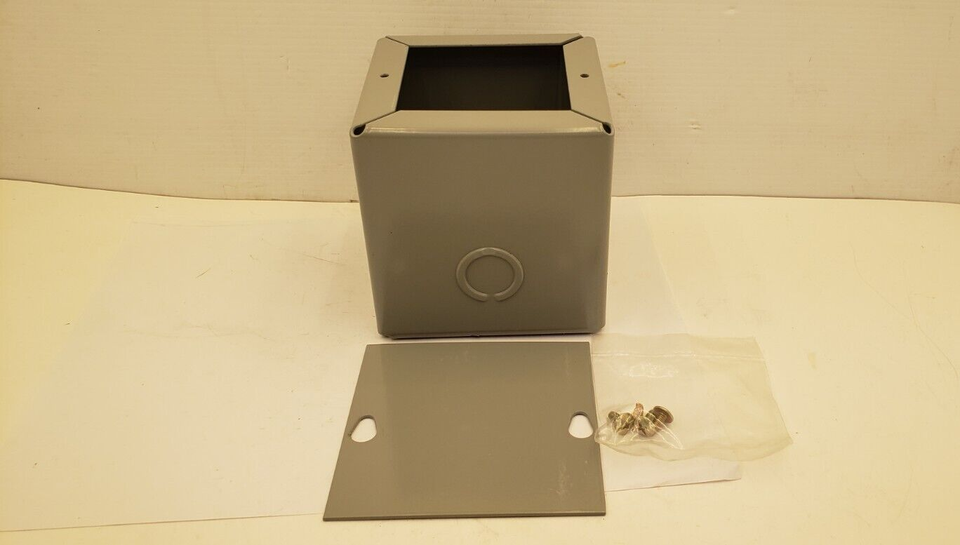 HUBBELL WIEGMANN SC040404WW SCREW COVER PULL BOX, 4x4x4, CARBON STEEL ...