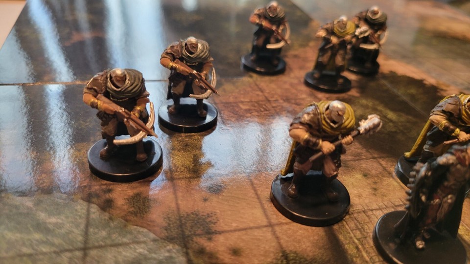 Bandit Encounter - 8 Thugs and Leader - 9 D&D Miniatures - Ready Made ...