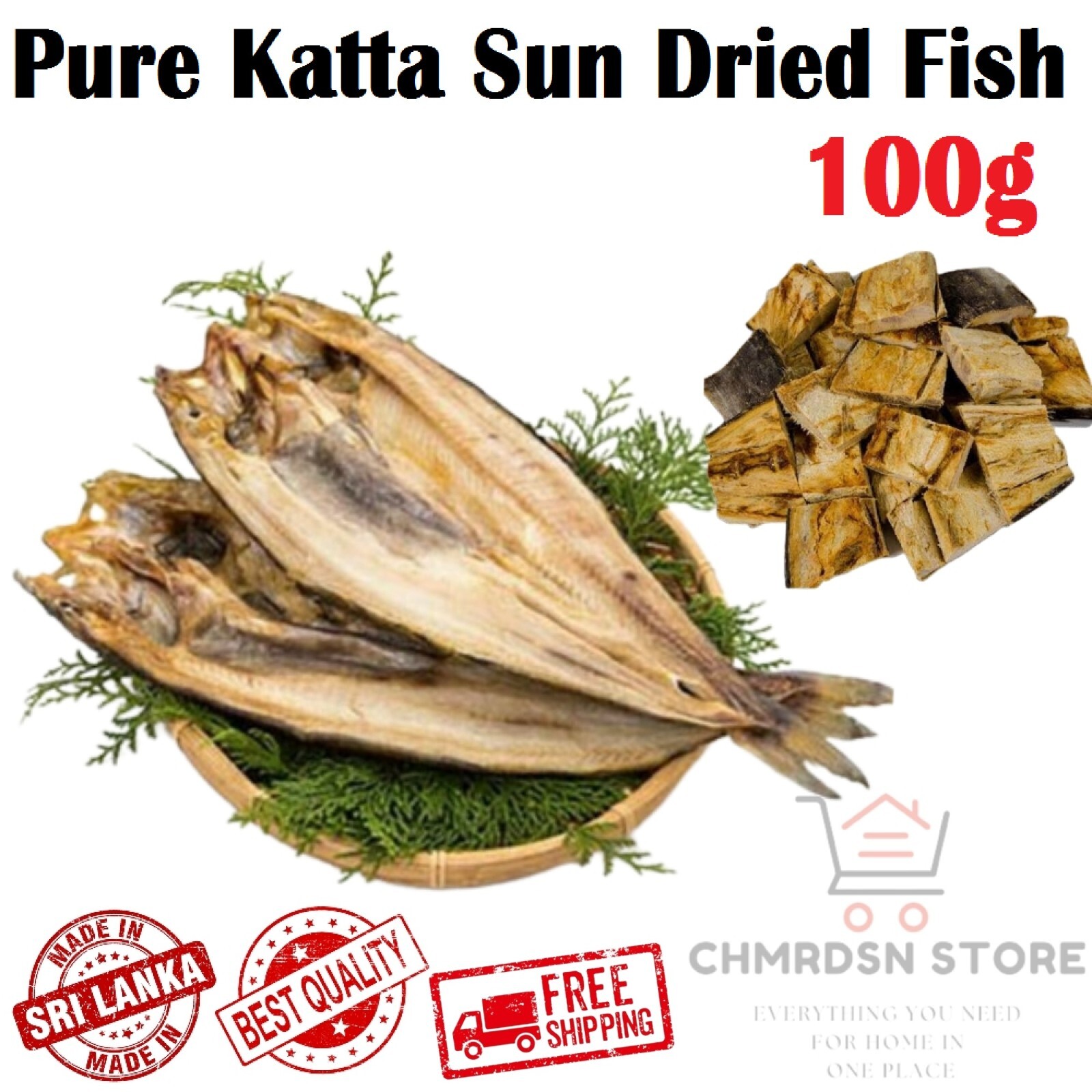 Pure Katta Sun Dried Fish 100g High Quality Tasty Seafood Snack Free ...