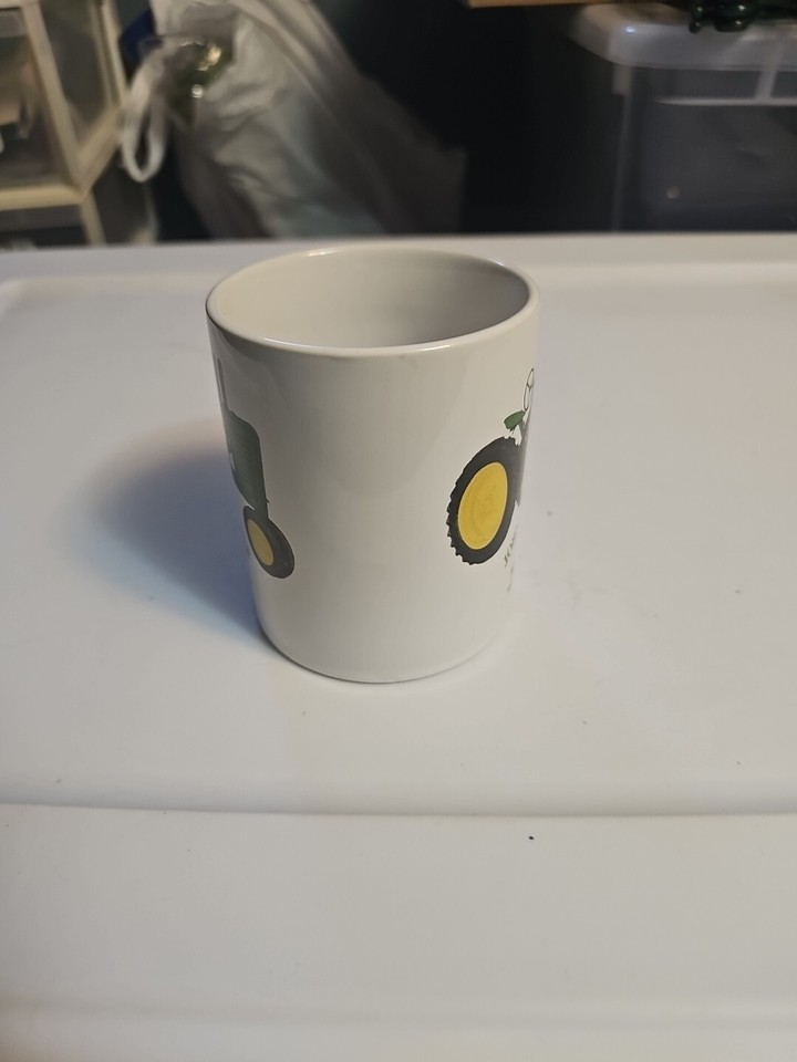 JOHN DEERE Coffee Mug Cup Model A Tractor & Moline ILL 1937 Logo Style ...