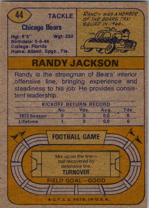 1974 Topps #44 Randy Jackson | eBay