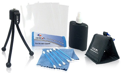 Zeikos ZE-DK336 6-in-1 Digital Camera Kit Tripod Lens Cleaner Case Mini ...