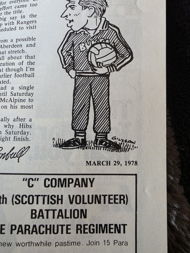 Hibernian V Rangers 29th March 1978 | eBay UK