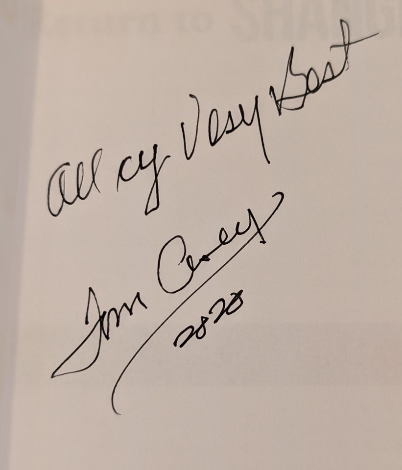 Return to Shangri-La by Thomas Casey: Pristine cond. Author-signed ...