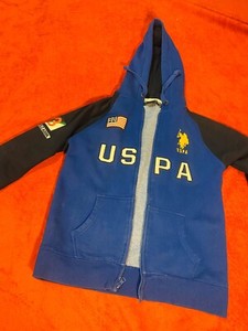 Boys USPA US Polo Assn Sweater Hoodie Size L 14-18 Warm Pockets Hood ...
