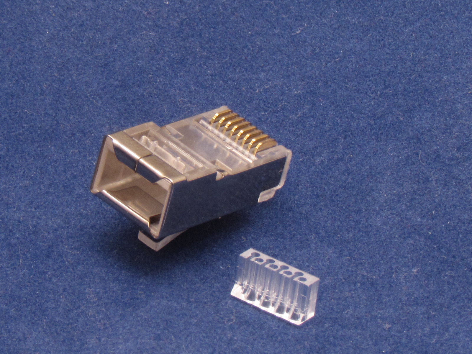 100 X Pcs CAT6 Shielded w Load Bar Insert RJ45 Network LAN Cable ...