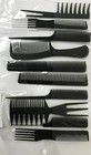 10 PCS HAIR STYLING COMB SET PROFESSIONAL BLACK HAIRDRESSING BRUSH ...