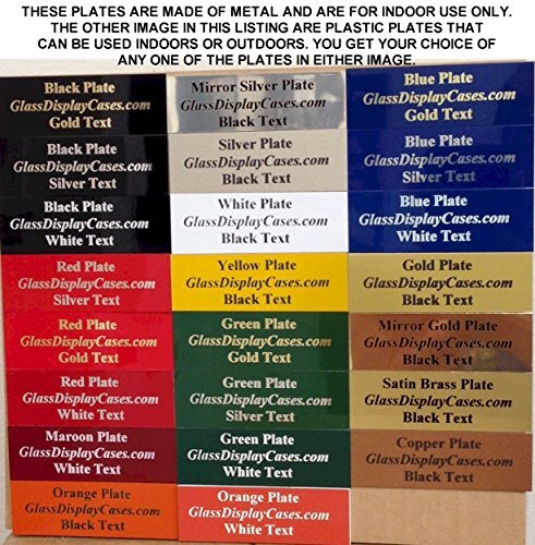 Custom Engraved 12x4 Inch Plastic or Metal Nameplate Plaque Tag Sign ...