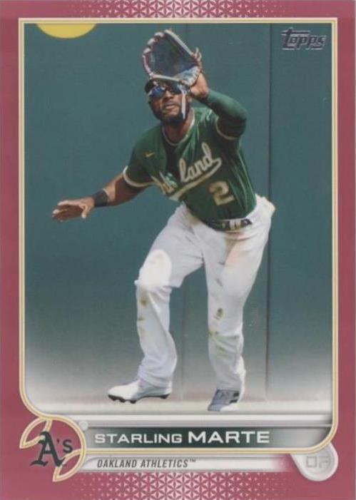 2022 Topps Series 1 - Starling Marte #305 Mother's Day Hot Pink /50 for ...