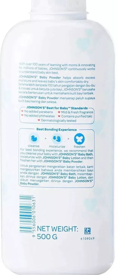 Johnsons's Talcum Baby Powder Original Scent 500g/17.6oz-FREE SHIPPING ...