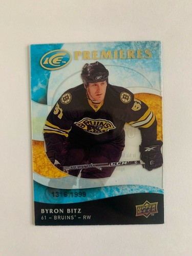 2009-10 Upper Deck Ice #111 Byron Bitz RC 1316/1999 - Boston Bruins | eBay