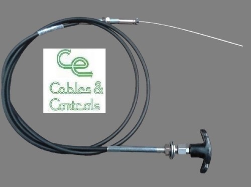 Heavy duty engine stop cable kit. 4.0m universal fitting kit. trim to ...