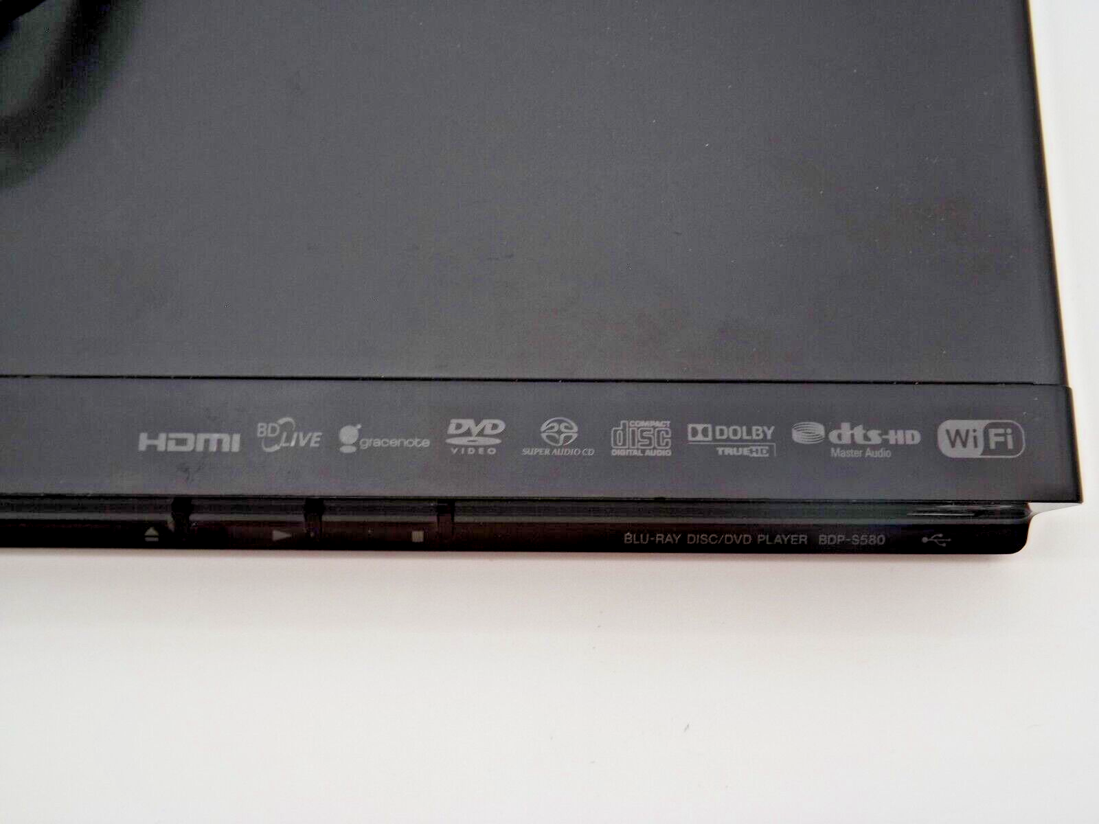 Sony Blue Ray BDP-S580 3D Wi-Fi BR Disc/DVD Player No Remote Works Good ...