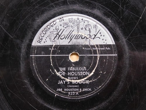 Joe Houston RnB 78 Jays Boogie bw Corn Bread And Cabbage on Hollywood ...
