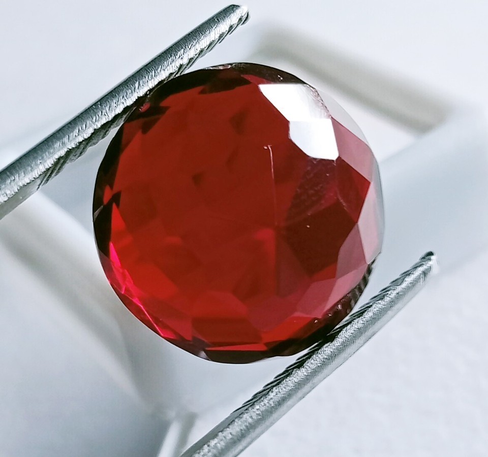 Natural Hessonite Garnet Round Cut Red 13.45 Ct EGL Certified Loose ...