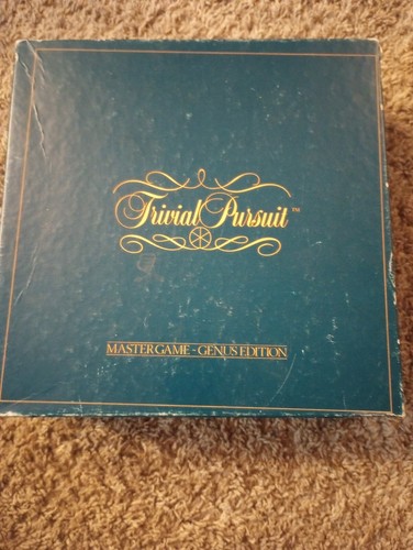 Trivial Pursuit Master Game Genus Edition 1981 Genius Trivia Original ...