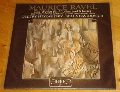 Signed DMITRY SITKOVETSKY Ravel The Works for Violin and Piano ORFEO LP ...