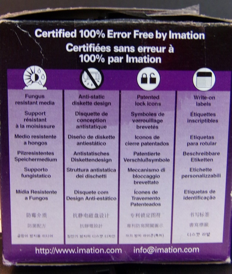 IMATION 2HD IBM Formatted Diskettes Write On Label 13 Diskettes | eBay