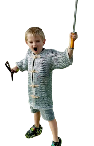 New Chainmail Shirt 6-10 yrs Flat riveted with Warsaw kids Halloween ...