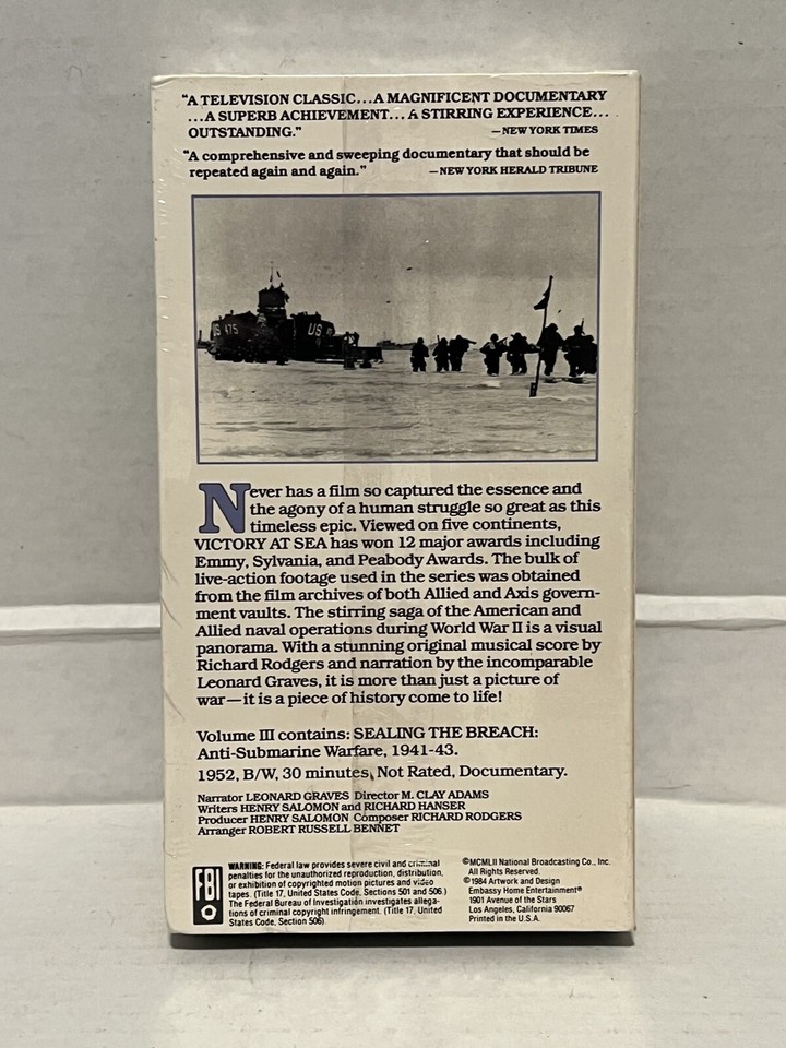 Victory At Sea Volume 3 VHS New | eBay