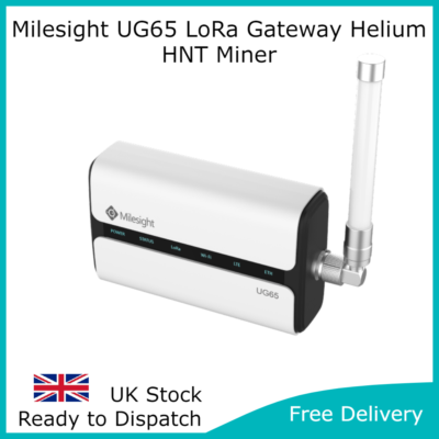 Milesight UG65 Helium HNT Miner LoRa IOT Hotspot LoRaWAN Crypto Mining ...