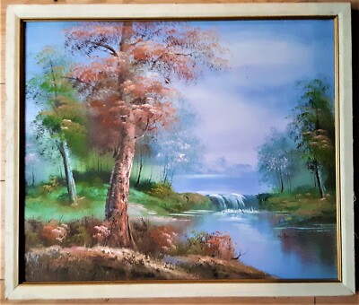 Original Oil on Canvas Signed W. Amion Russian Artist 24" x 20" Canvas ...
