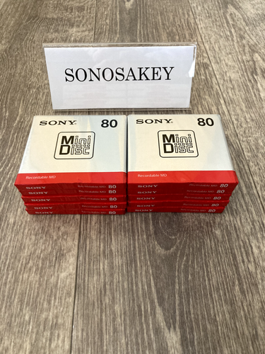 SONY MDW80T MD Minidisc 80 minutes Recordable 10 discs 1 set from Japan ...