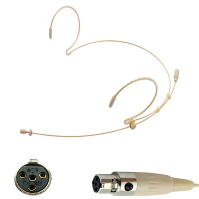 Line 6 Headmic Ear Hook Microphone 4 Pin Mini XLR TA4F for Body Pack ...